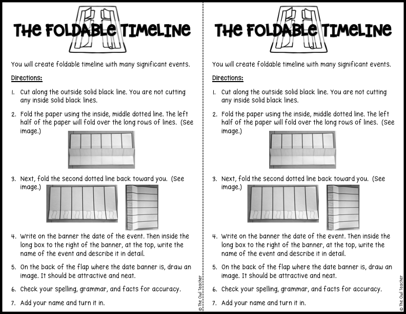 Timelines Timeline Activity Practice and Timeline Templates - Made By ...