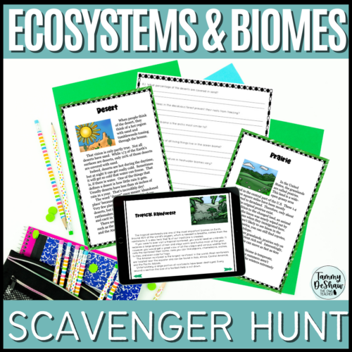 Ecosystems Scavenger Hunt Printable & Digital | Made By Teachers