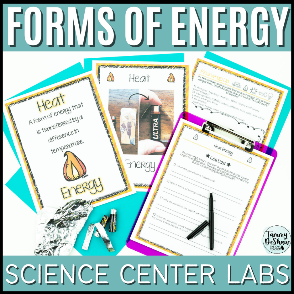 Forms of Energy Centers | Lab Stations | Worksheets - Made By Teachers