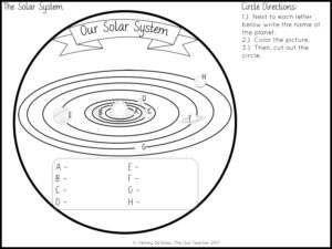 Solar Systems and Planets | Circle Book Craftivity Printable & Digital ...
