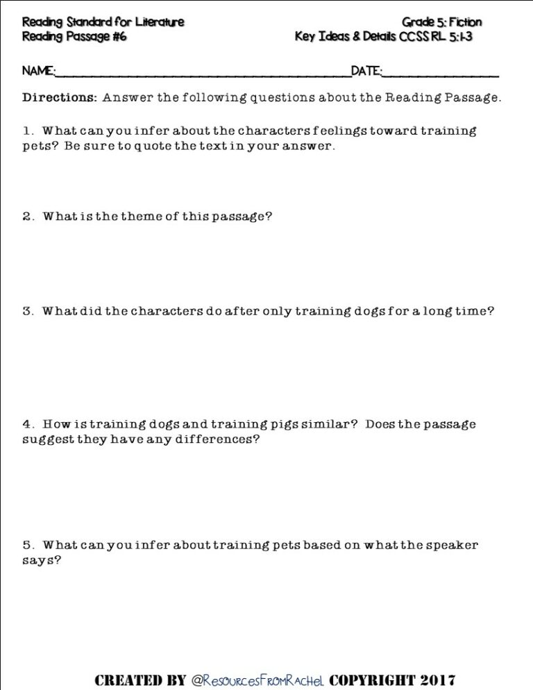 Reading Comprehension Assessment 5th grade volume 2 | Made By Teachers