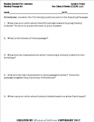 Reading Comprehension Assessment 5th grade volume 3 | Made By Teachers