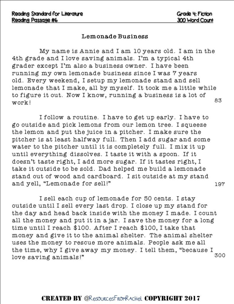 Reading Comprehension Assessments 4th grade volume 2 | Made By Teachers