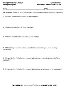 Reading Comprehension Assessments 4th grade volume 2 - Made By Teachers