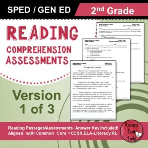 Reading Comprehension Assessments 4th grade volume 2 | Made By Teachers