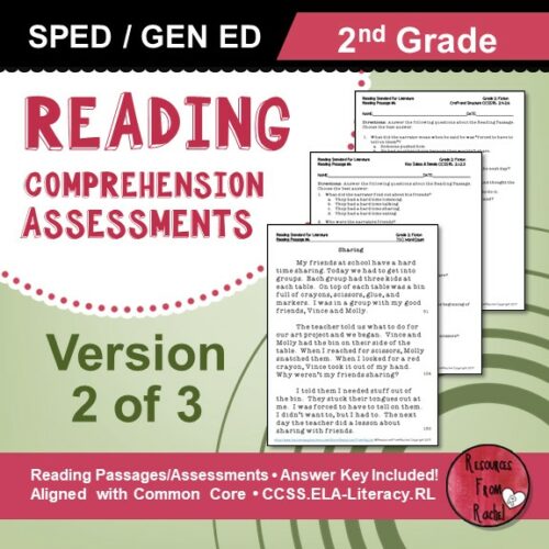 Reading Comprehension Assessments 2nd grade volume 2 | Made By Teachers
