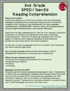 Reading Comprehension Assessments 2nd grade volume 2 | Made By Teachers
