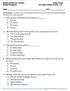 Reading Comprehension Assessments 1st grade volume 3 | Made By Teachers