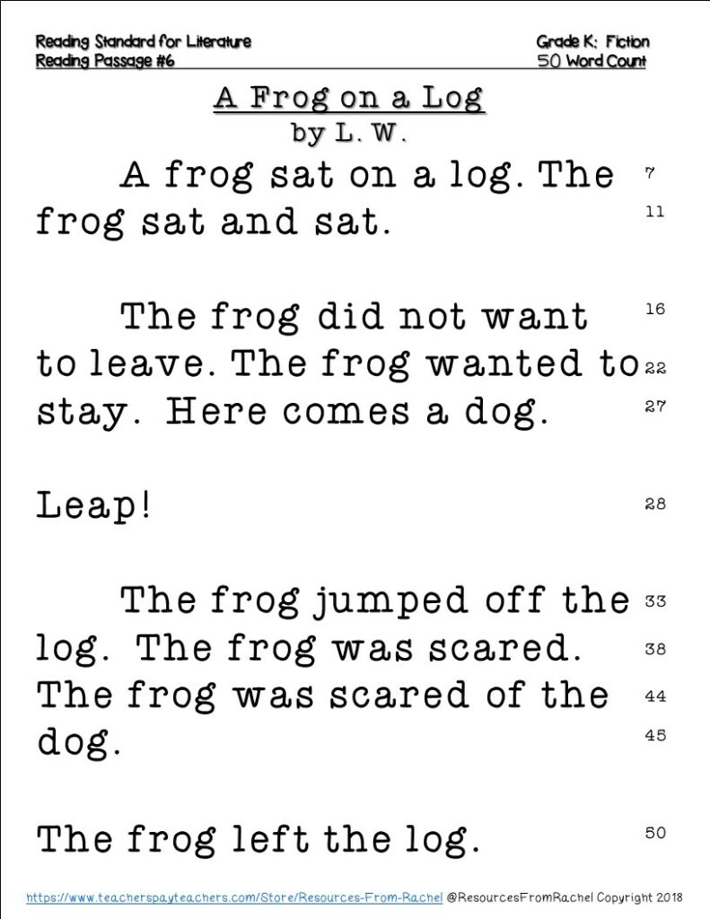 Reading Comprehension Assessments Kindergarten volume 2 - Made By Teachers