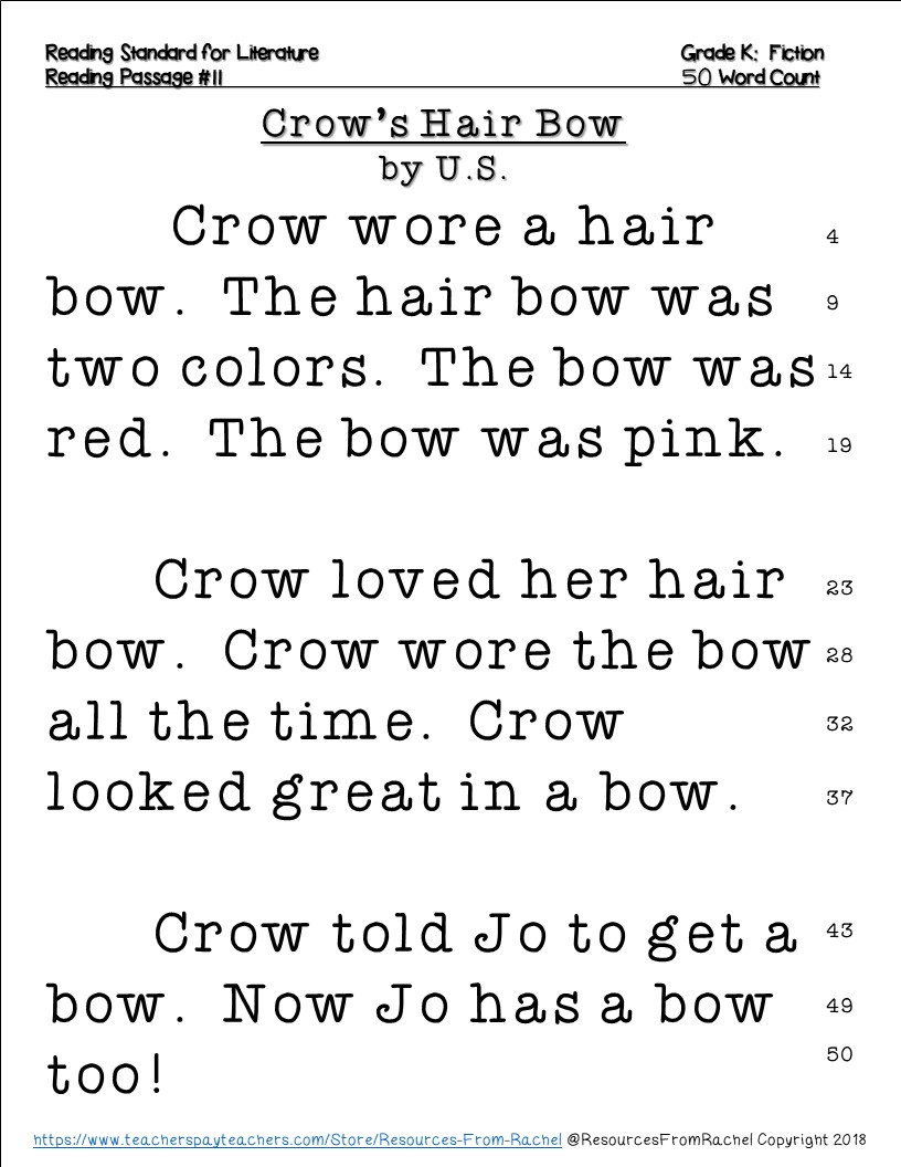 Reading Comprehension Assessments Kindergarten volume 3 | Made By Teachers