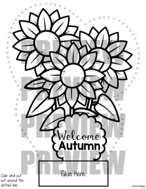 Sunflowers in Rainboots | Fall Craft | Thanksgiving Craft | Made By ...