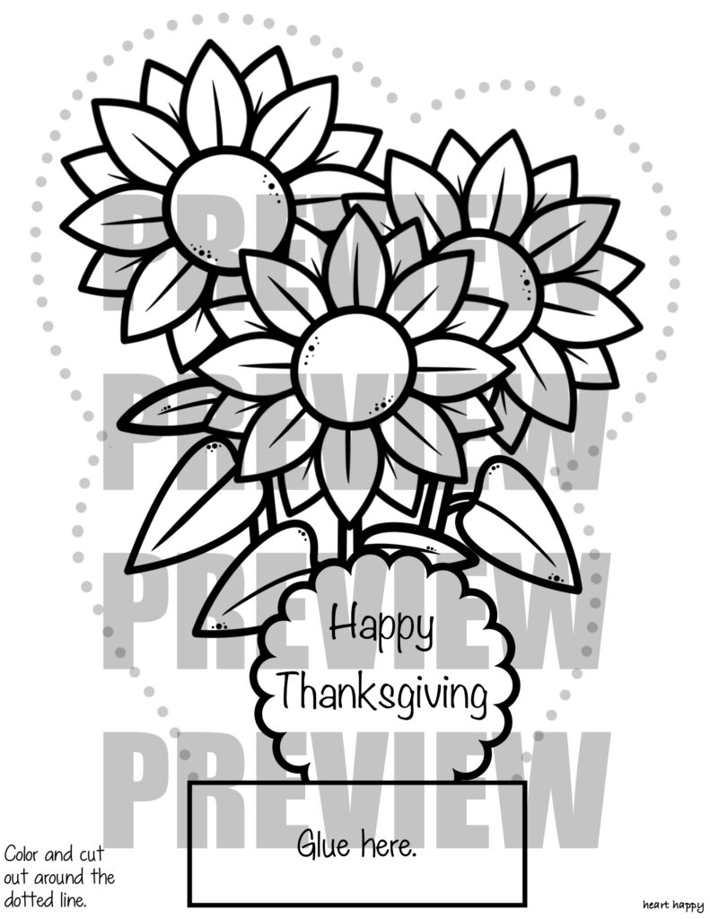 Sunflowers in Rainboots | Fall Craft | Thanksgiving Craft | Made By ...