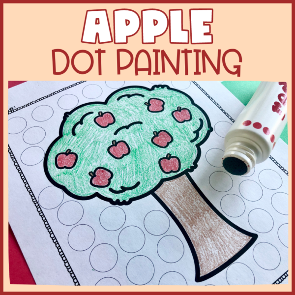 Apple Dot Painting Bundle, Dot Marker Activities, Printables for Do a ...