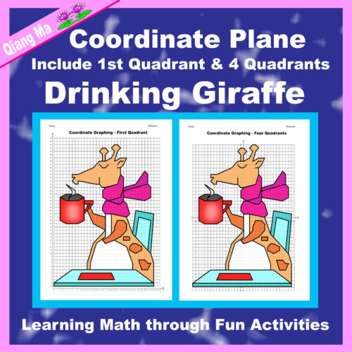Winter Coordinate Plane Graphing Picture: Cozy Homes 6 in 1 | Made By ...