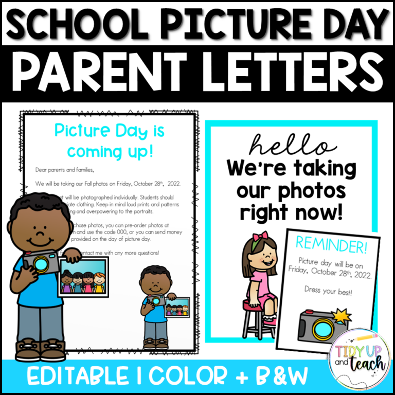Picture Day Reminder to Parents | Made By Teachers