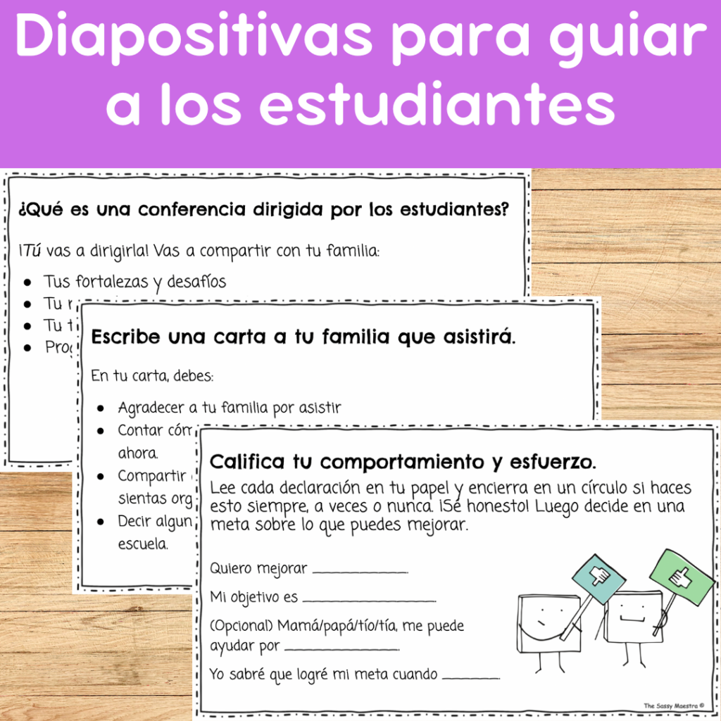 Student Led Conferences Spanish Conferencias dirigidas por los ...