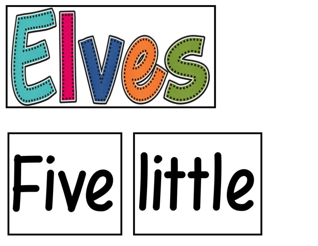 Five Little Elves {Pocket Chart Poem} - Made By Teachers