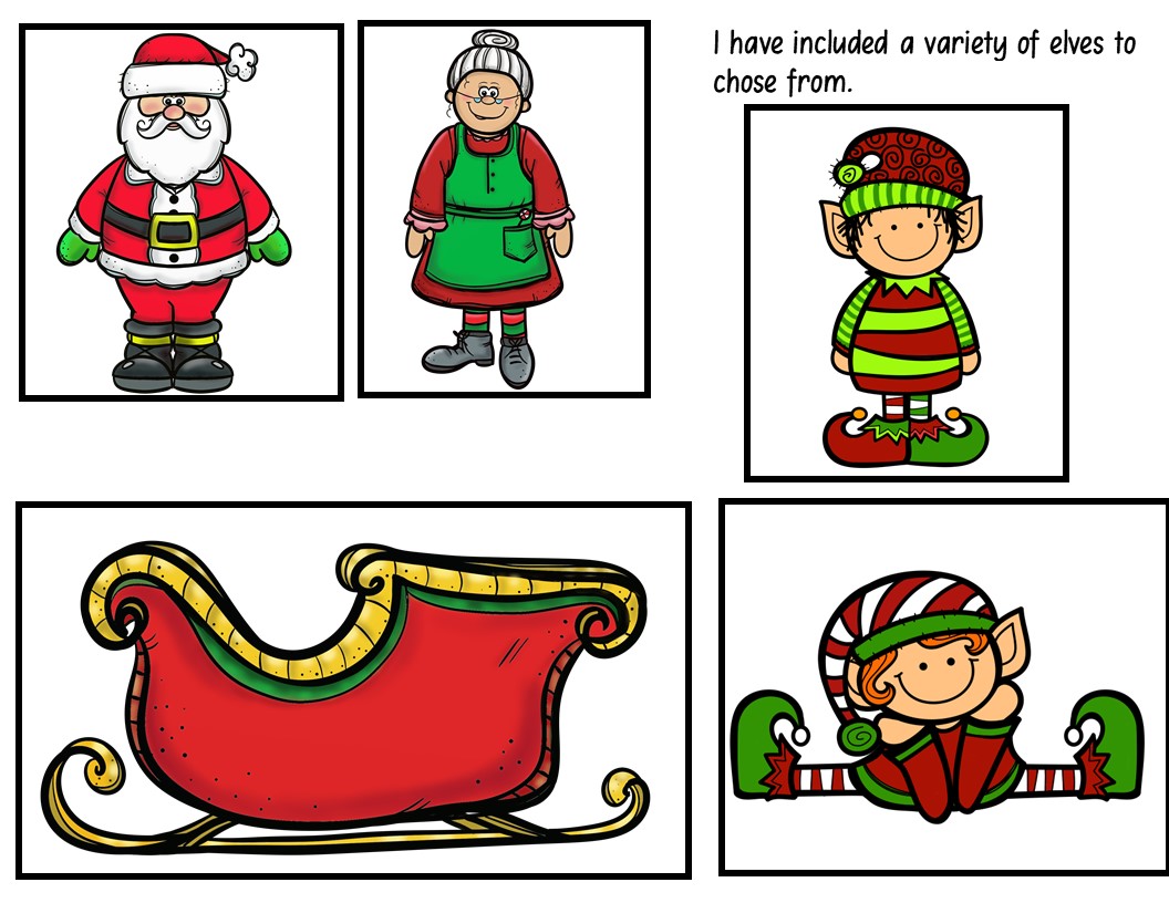 Five Little Elves {Pocket Chart Poem} - Made By Teachers