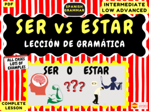 SER and ESTAR in Spanish Entire grammar unit lesson | Made By Teachers