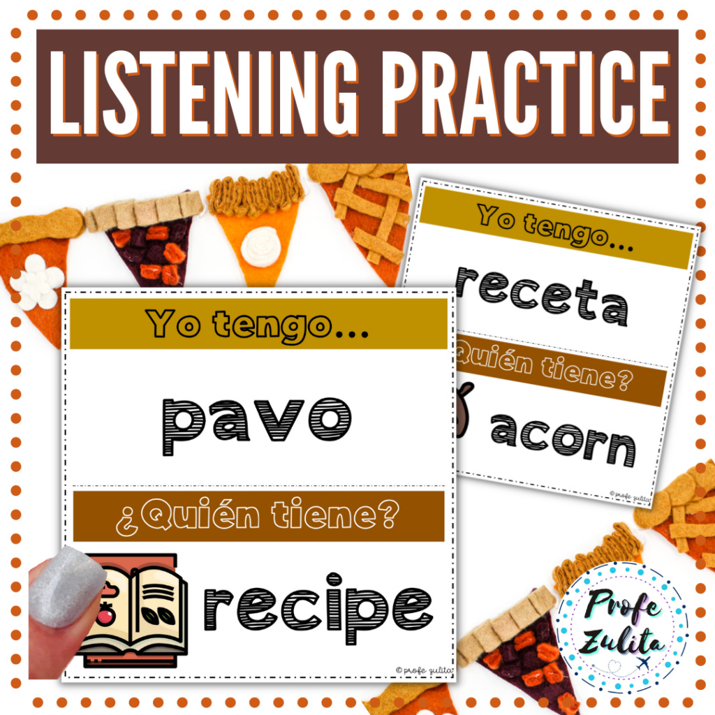 Thanksgiving Spanish Game - Yo Tengo quién tiene | Made By Teachers