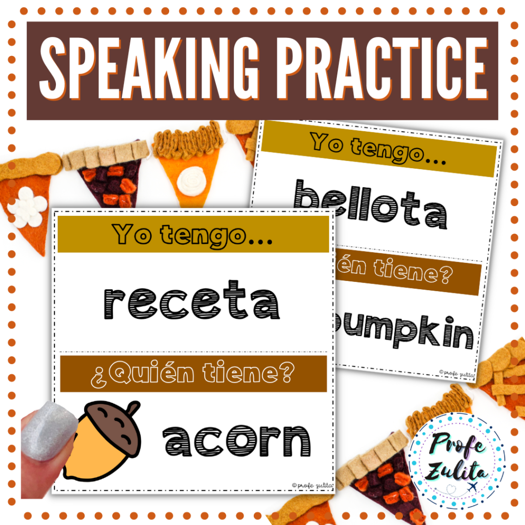 Thanksgiving Spanish Game - Yo Tengo quién tiene | Made By Teachers