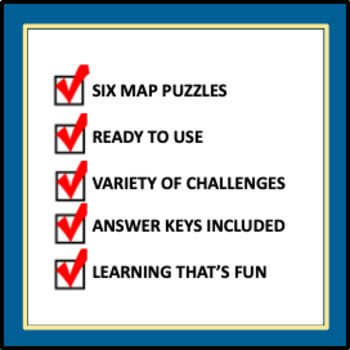Map Puzzles - social studies enrichment for early finishers | Made By ...