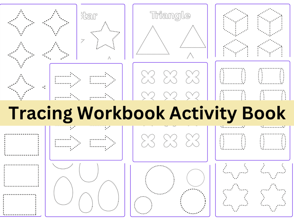 Kids Tracing Workbook Activity book shapes and lines | Made By Teachers