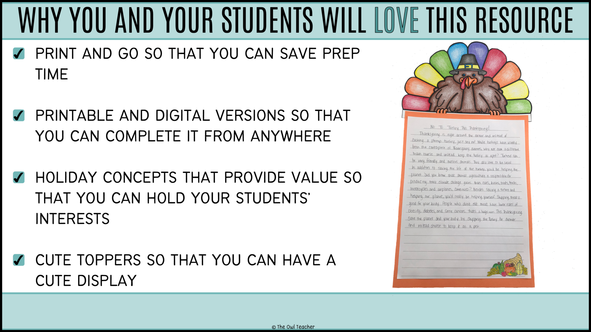 Thanksgiving Persuasive Writing Activity | Made By Teachers