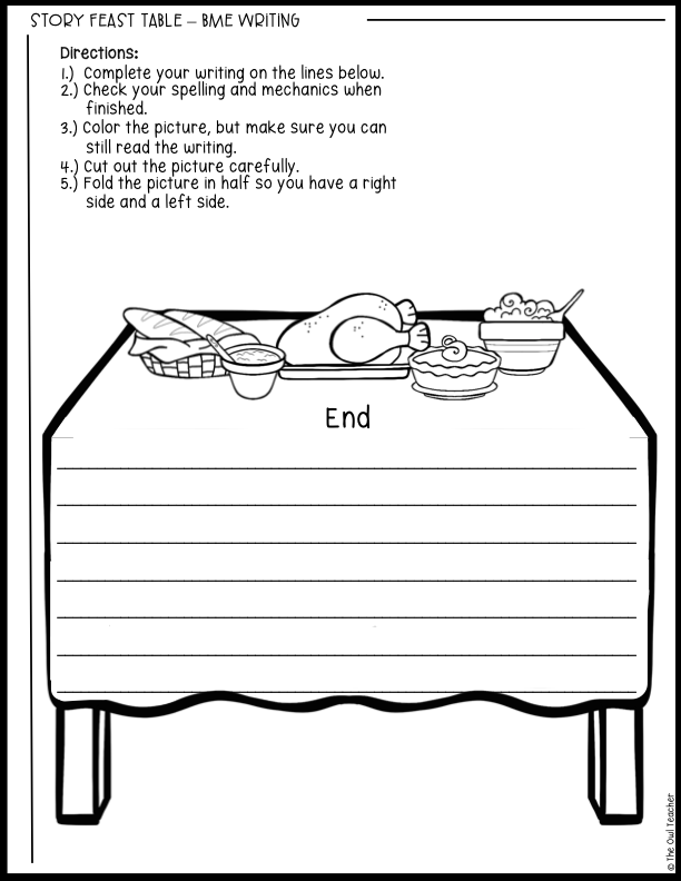 Thanksgiving Creative Writing Prompts Sequence Writing Transitions in ...