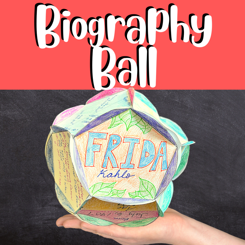 Biography Report Project 3D Ball | Made By Teachers
