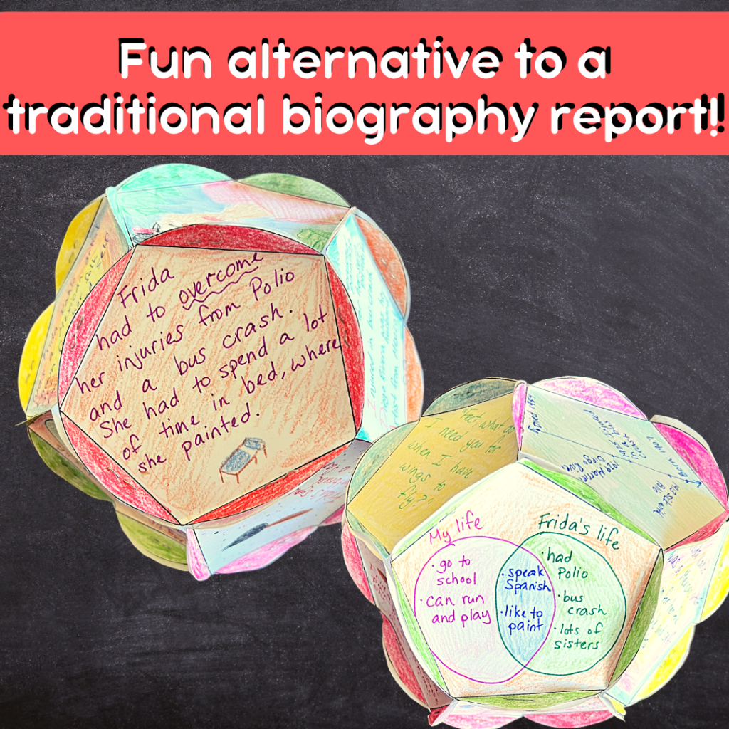 Biography Report Project 3D Ball | Made By Teachers