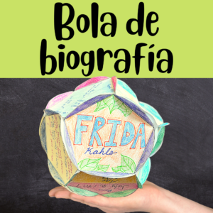 Biography Report / Project 3D Ball Bilingual English & Spanish | Made ...