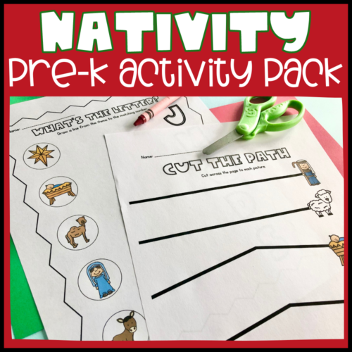 Christmas Nativity No Prep Preschool Activity Pack: Religious ...