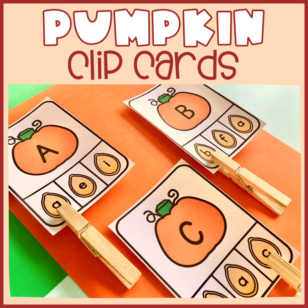 Pumpkin Clip Cards - Fall Fine Motor Skills Using Clothespins | Made By ...