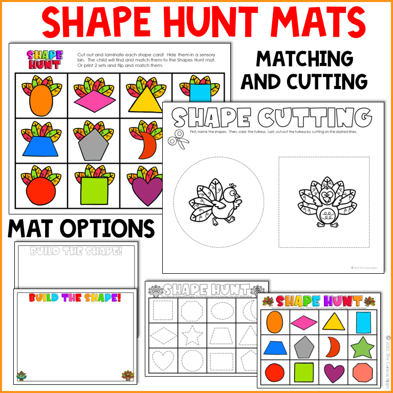 Turkey shape hunt preschool | Made By Teachers