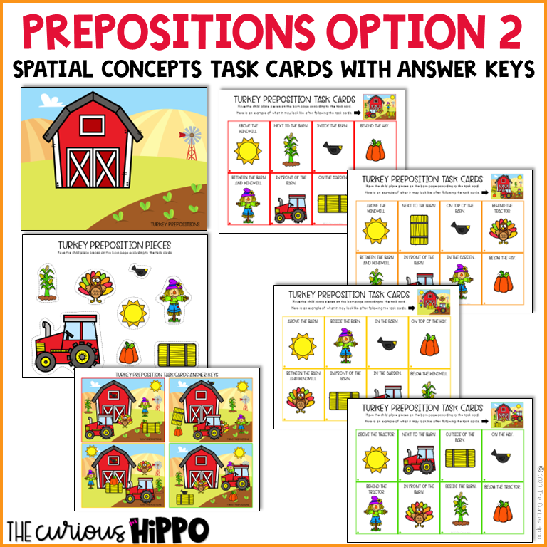 Turkey prepositions hunt preschool | Made By Teachers