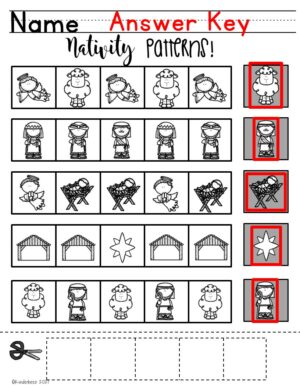 Nativity Kindergarten Pack, Christmas Catholic, Nativity Worksheets ...