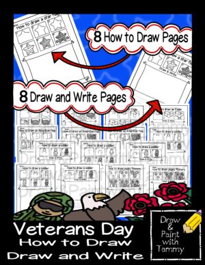Directed Drawing Veterans Day How to Draw and Write Art Sub Lesson ...
