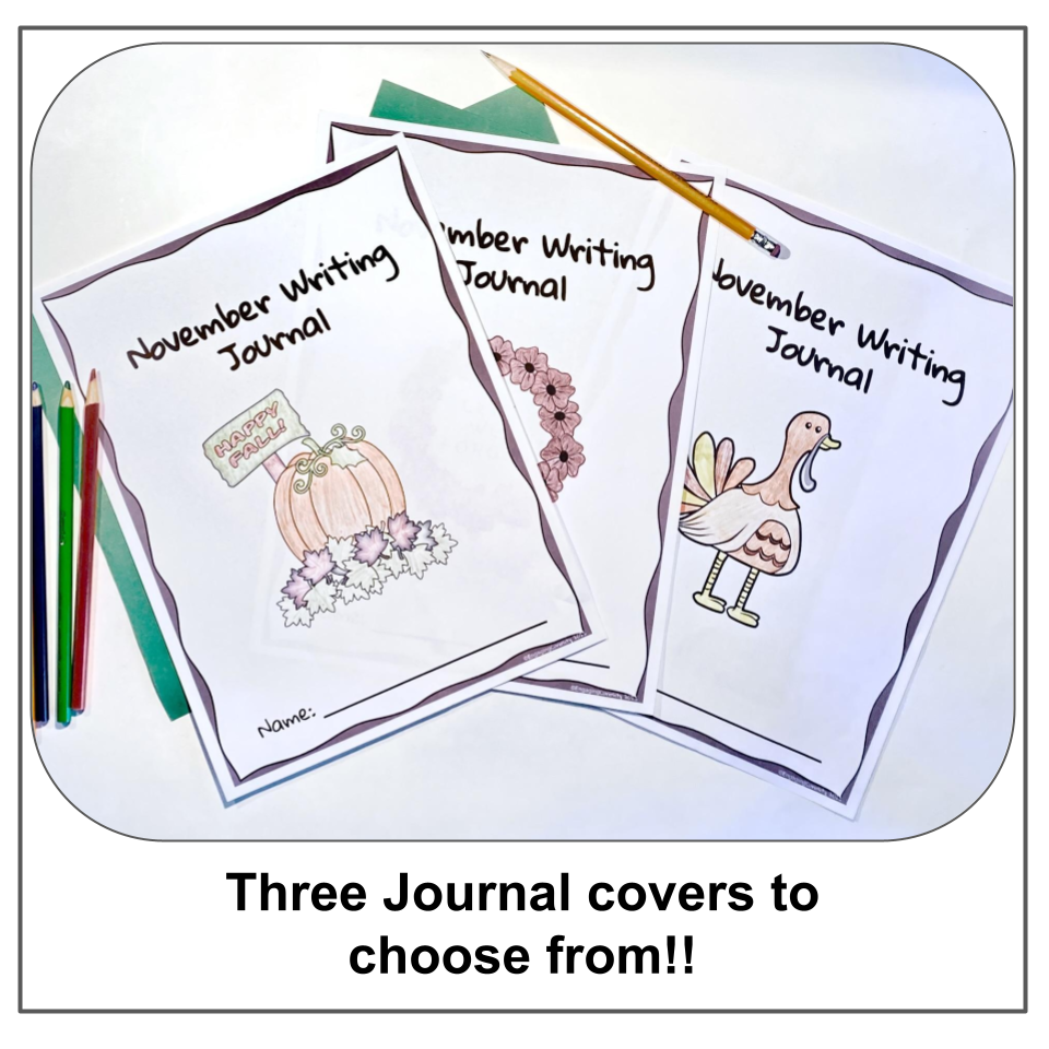 November K-4 Canadian, American Differentiated Writing Prompts | Made ...