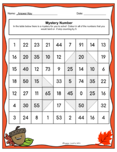 Fall Mystery Number | Made By Teachers