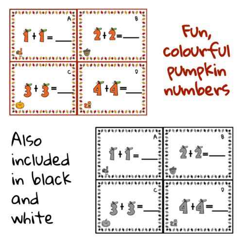 Fall K-2 Math Addition Doubles Write the Room Activity, SEL Practise ...