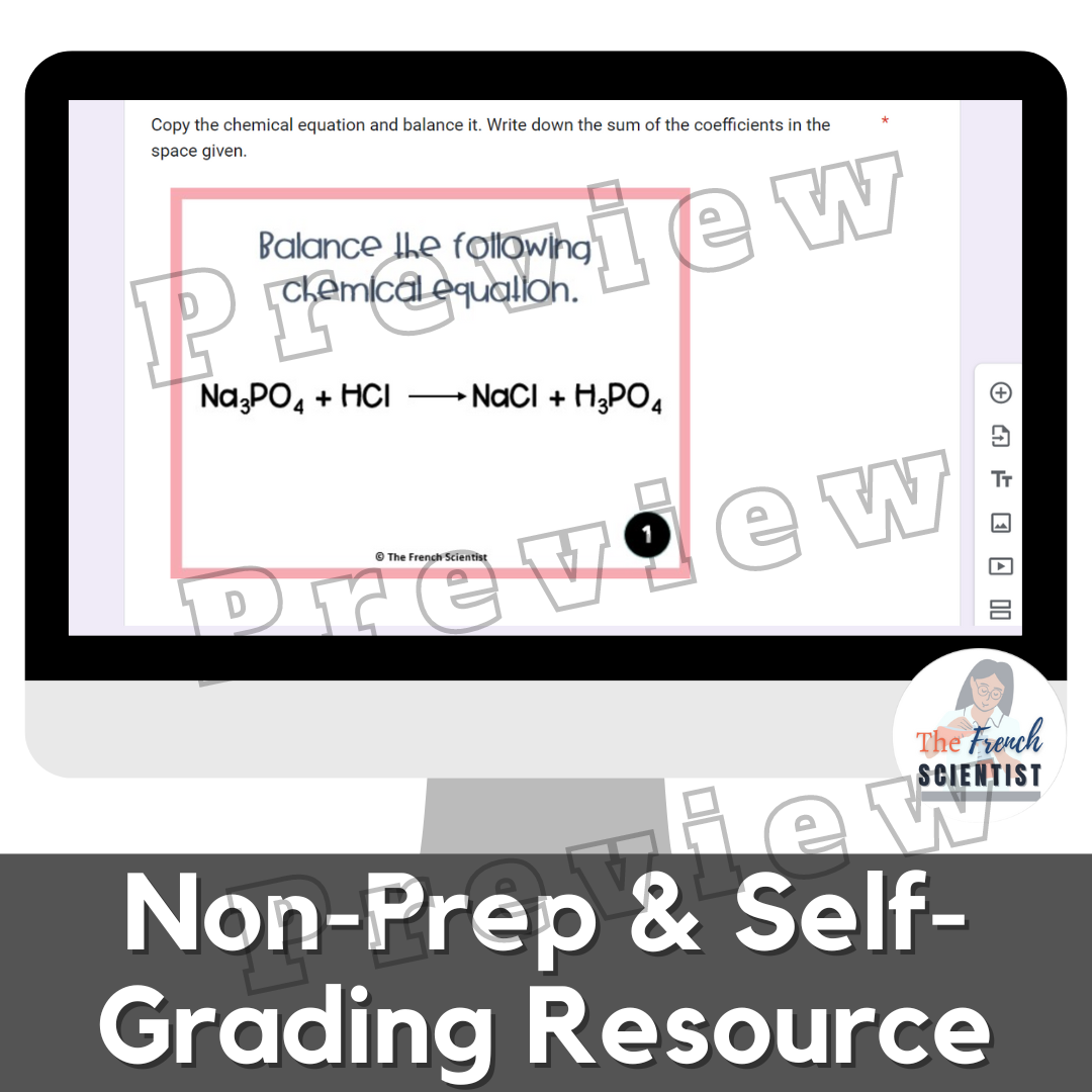 CHEMISTRY Balancing Chemical Equation Escape Room Activity - Made By ...