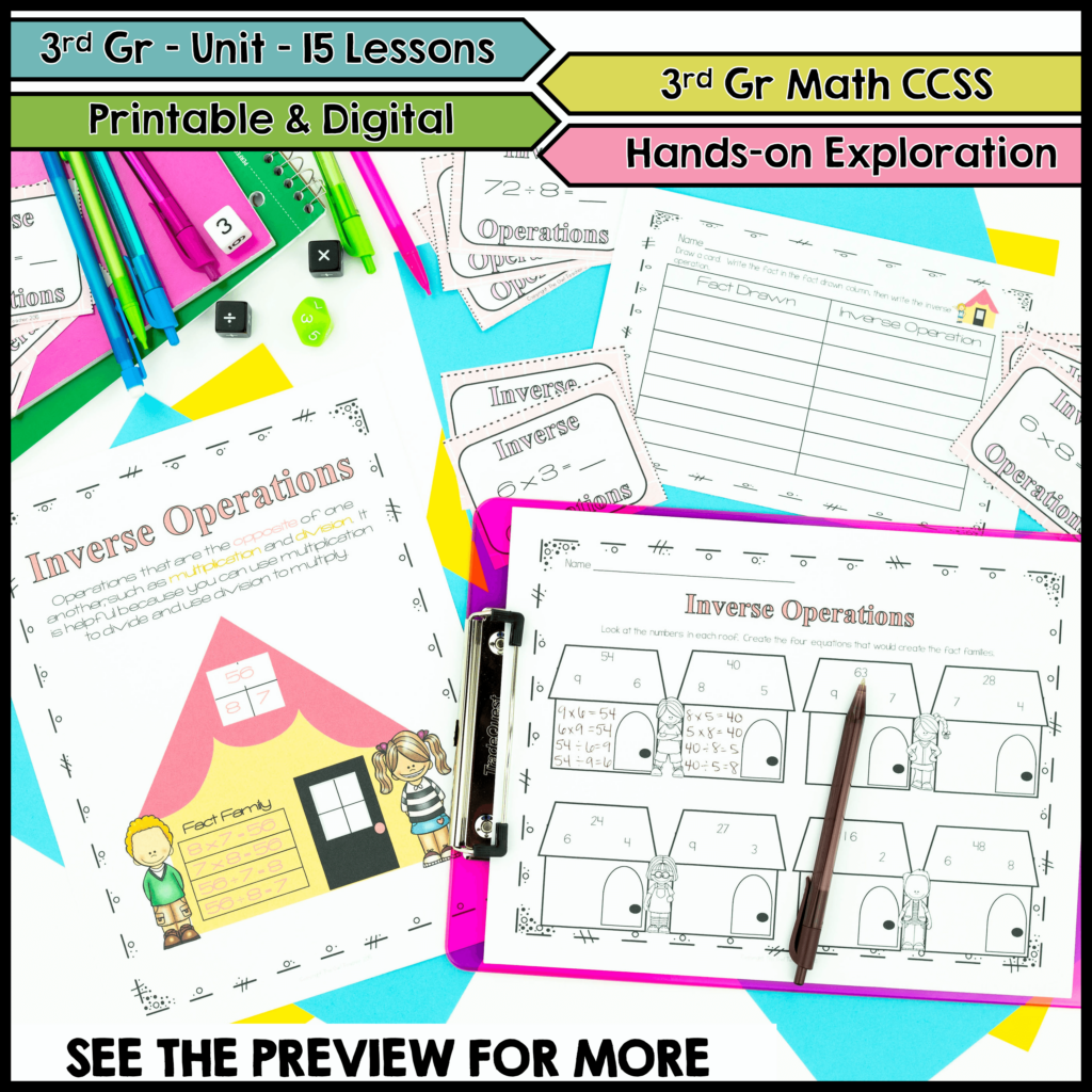 Multiplication and Division Activities | Worksheets | Lessons | Guided ...