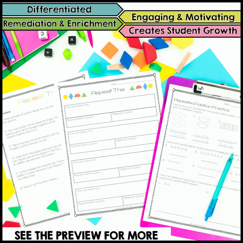 Multiplication and Division Activities | Worksheets | Lessons | Guided ...