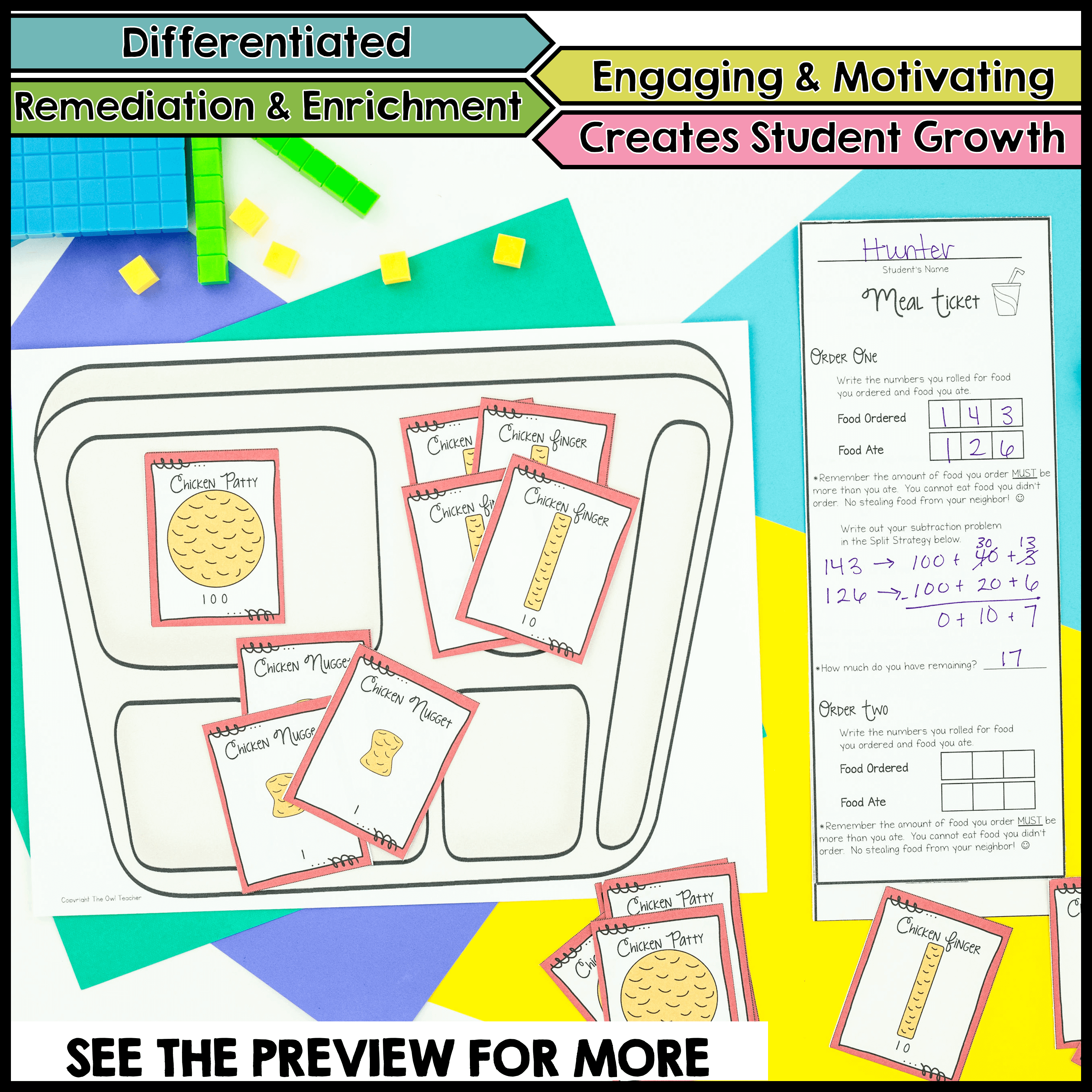 2 & 3 Digit Addition and Subtraction Activities Lesson Plans & Math ...
