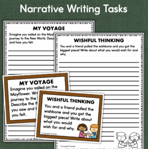 Thanksgiving Writing Prompts Narrative Descriptive Persuasive ...