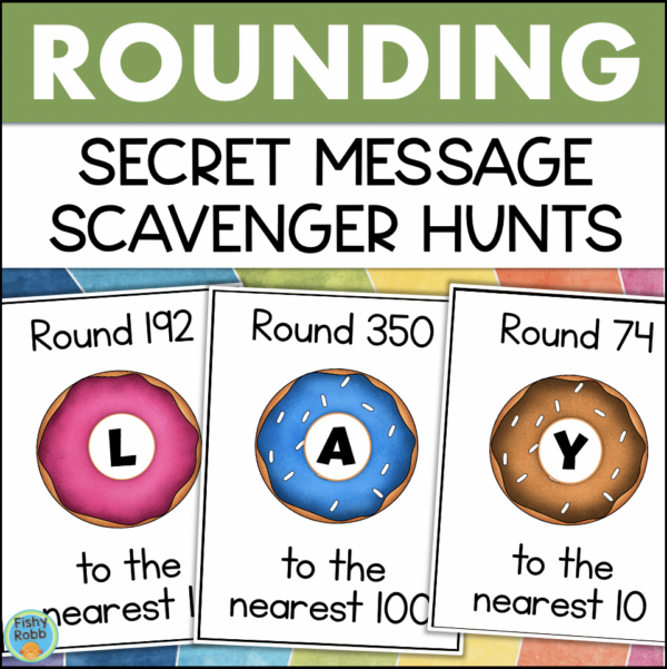 Rounding to the Nearest 10 and 100 Math Scavenger Hunt Activity | Made ...