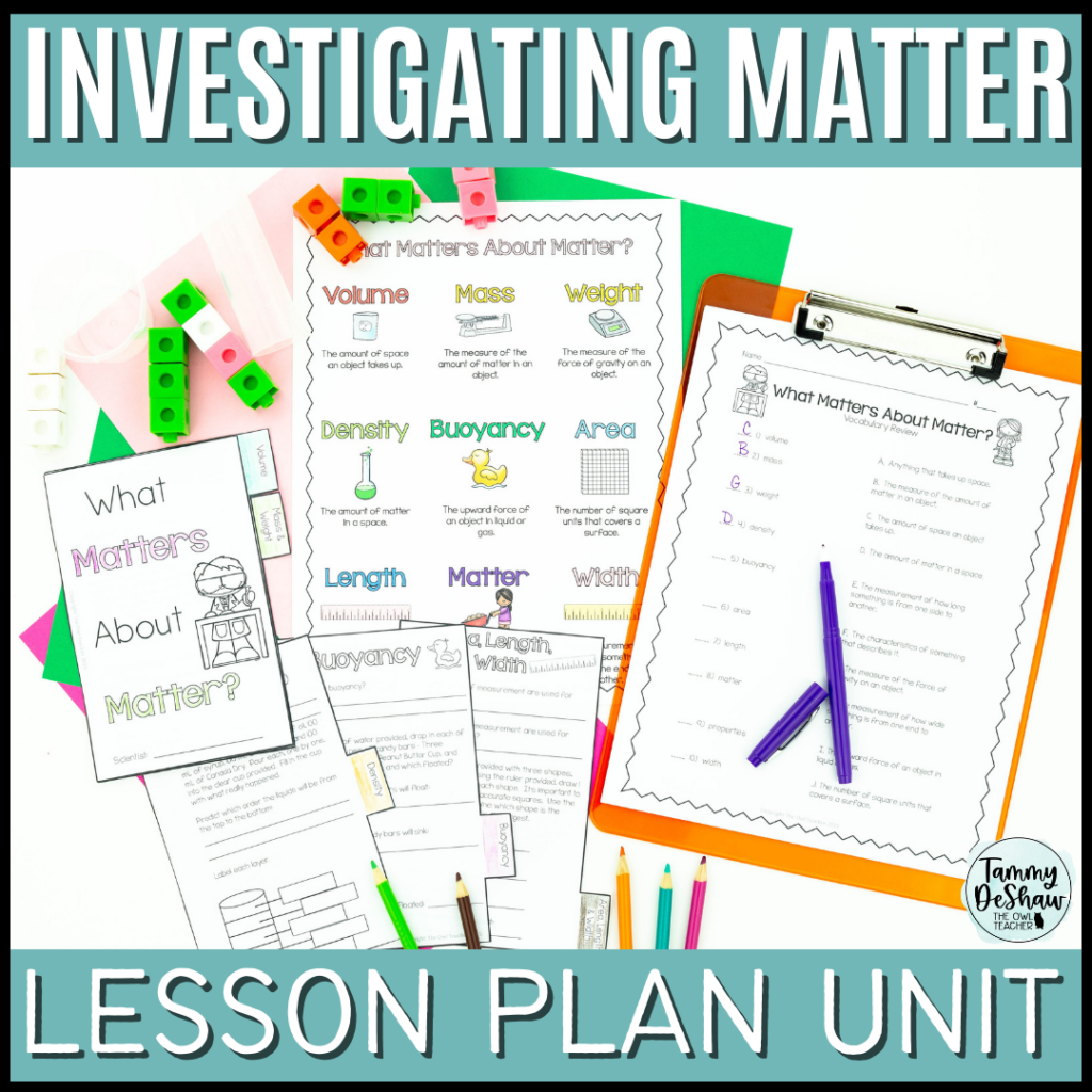 Investigating Matter Experiments, Worksheets, Sorts, Lesson Plans ...