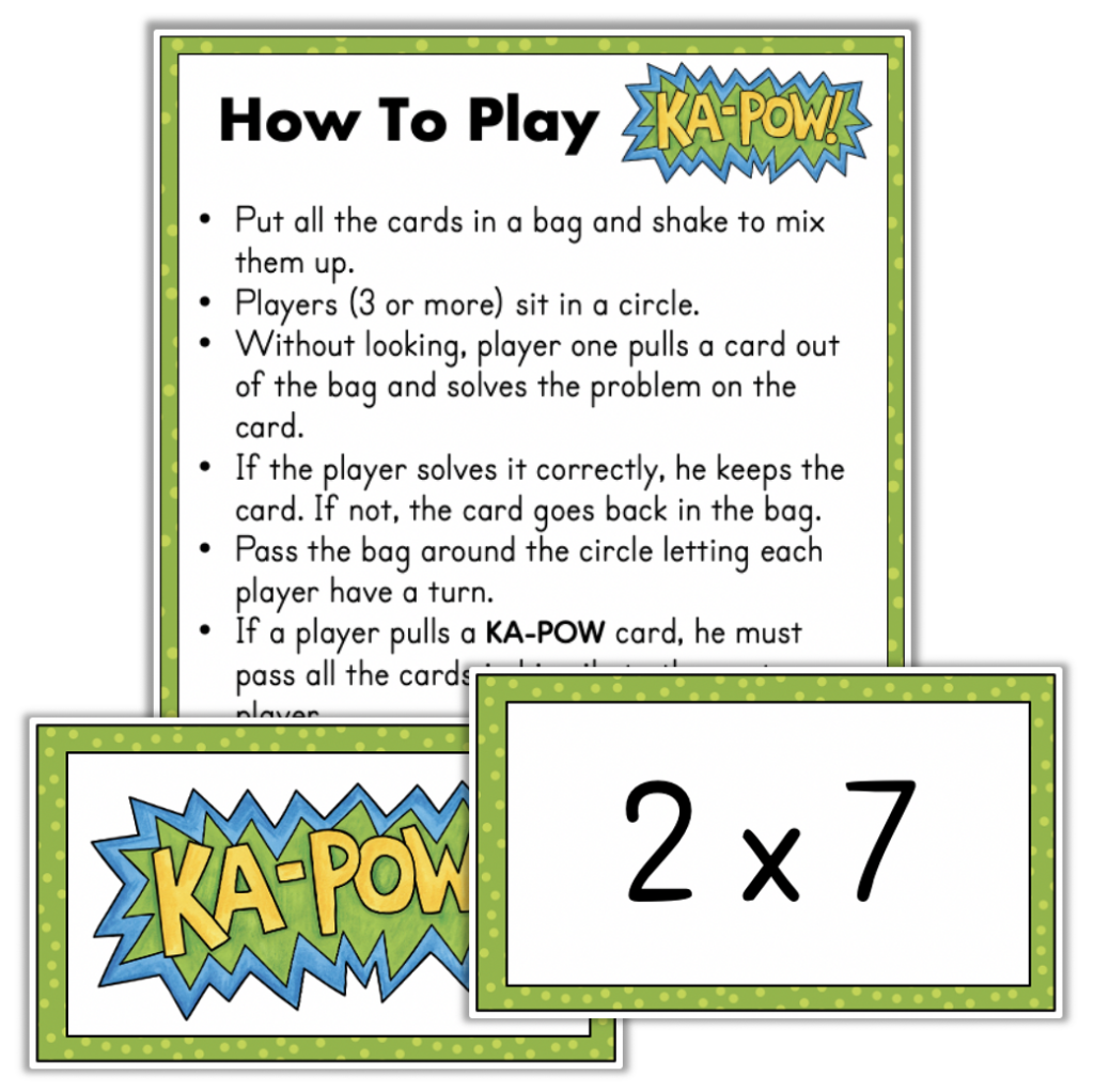 Multiplication Facts Game | Made By Teachers