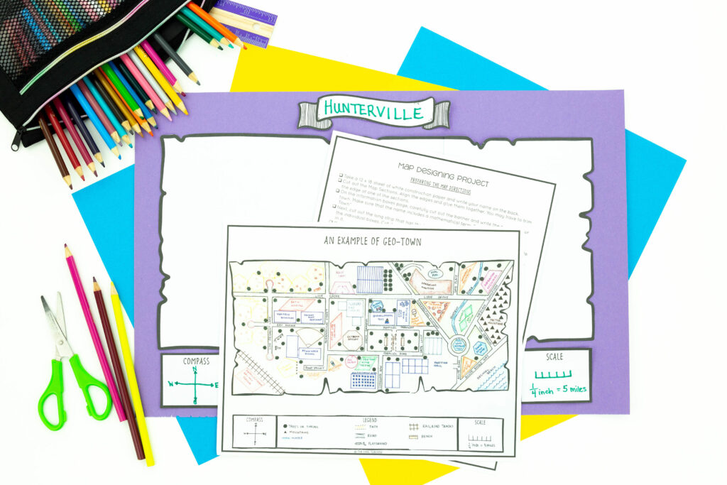 Map Skills | Project Based Learning | Geometry | Printable & Digital ...